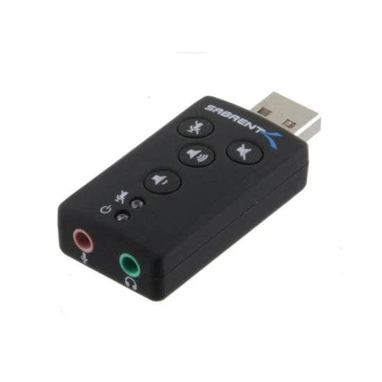 Sabrent USB-SBCV External 2.1 Surround Sound Adapter – Green Wave ...